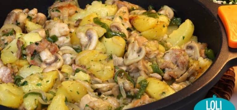 Pollo a la miel con aromáticas - Olor a hierbabuena